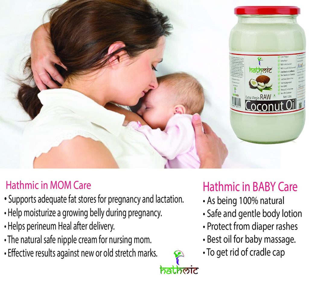 HATHMIC Raw, Extra Virgin, Coconut Oil (Cold Pressed) 1 Ltr ...