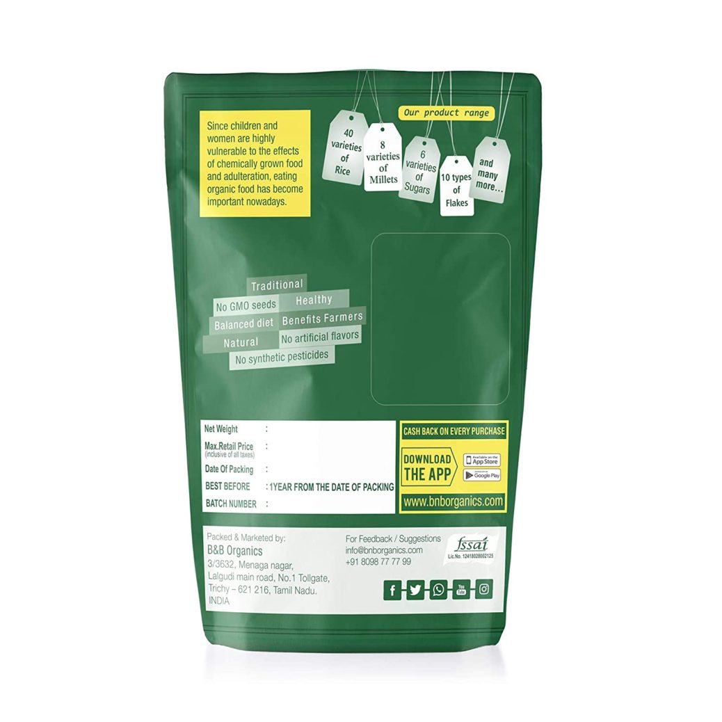 Little Millet Flour, 1 kg By B&B Organics – WholesomeStore
