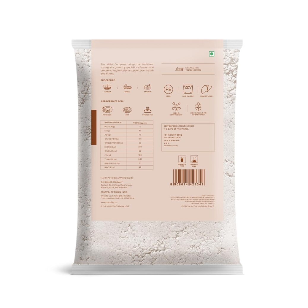 Pre-Soaked Barnyard Millet Flour, Sanva, Oodalu, Bhagar, Gluten Free ...