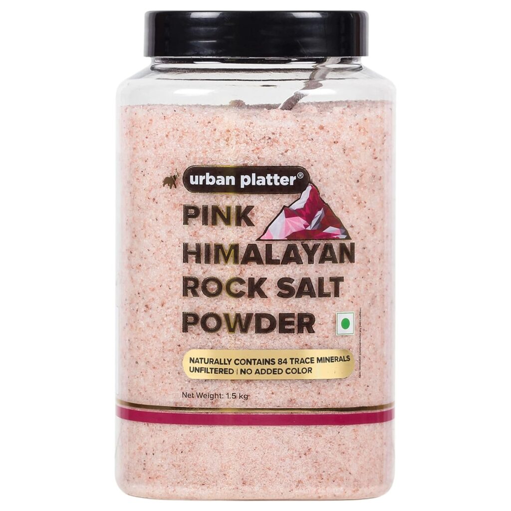 Pink Himalayan Rock Salt Powder Jar (1.5Kg) by Urban Platter ...